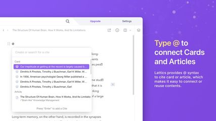Lattics: All-in one knowledge management tool. | AlternativeTo