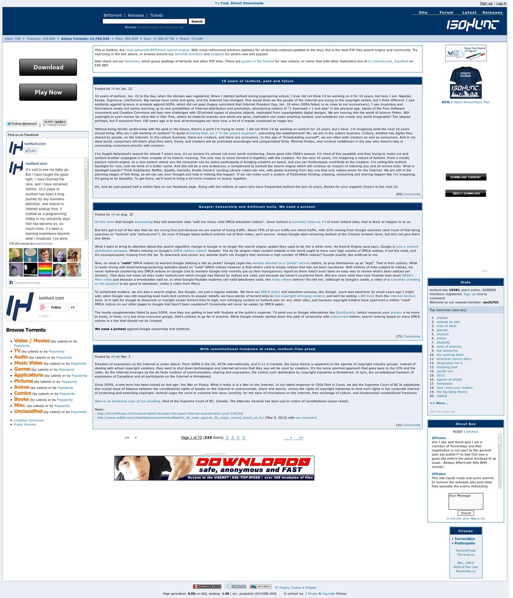 isoHunt.to Alternatives: Top 10 Torrent Search Engines and similar ...