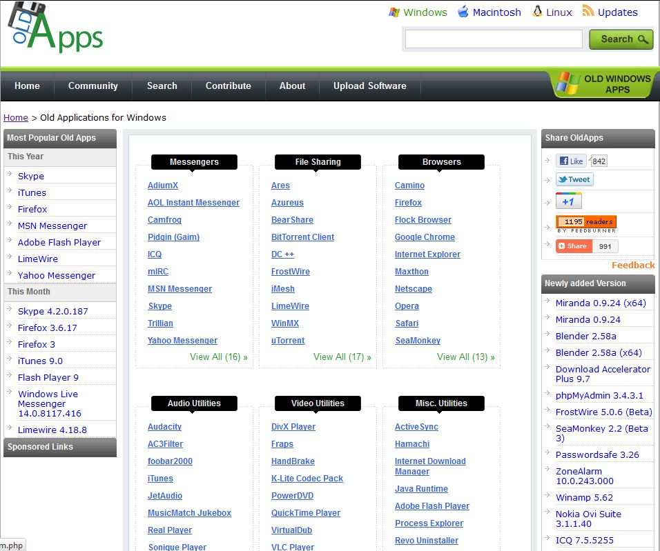 OldApps Alternatives and Similar Sites & Apps | AlternativeTo