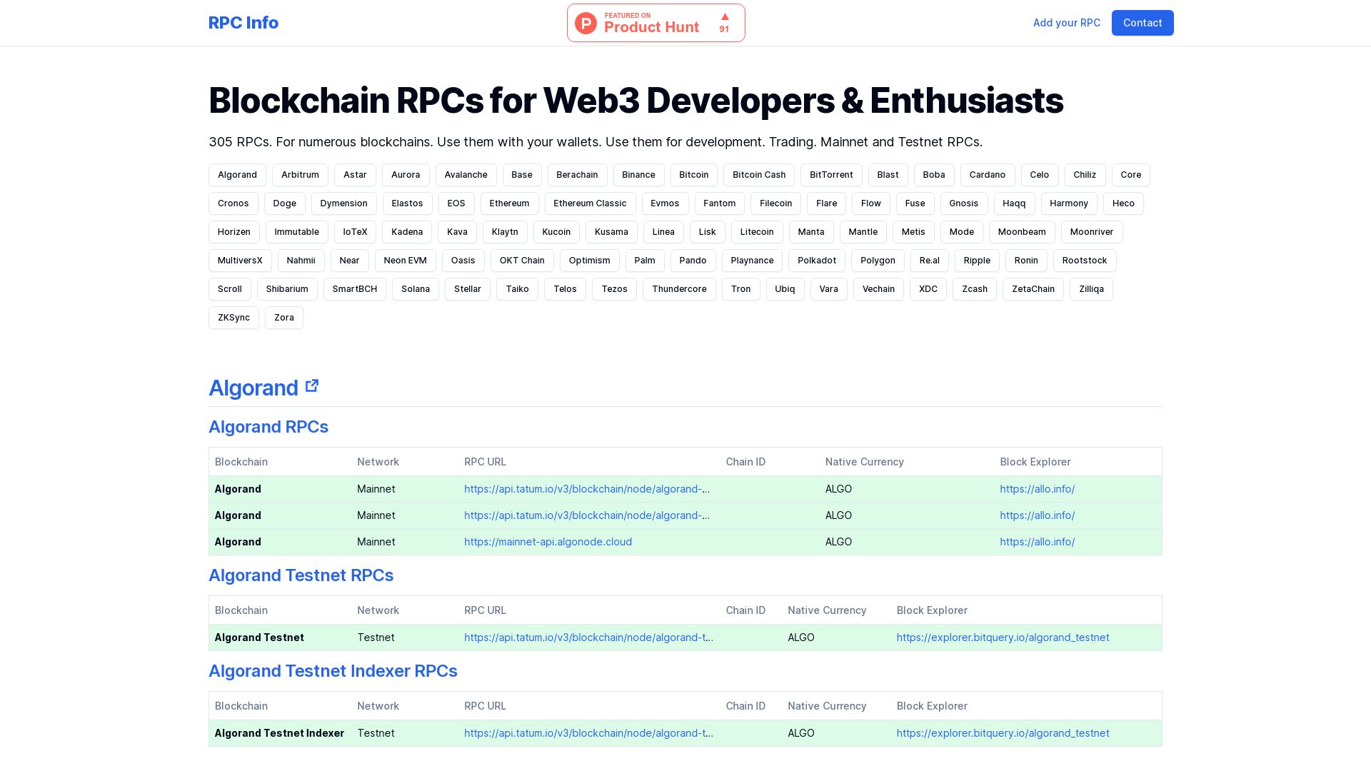 RPC Info Alternatives and Similar Sites & Apps | AlternativeTo