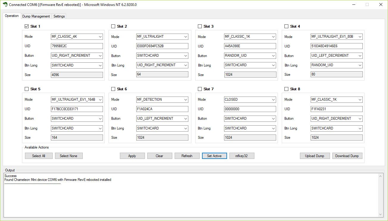 ChameleonMini rebootedGUI: Windows based GUI for Chameleon Mini, the contactless smartcard ...