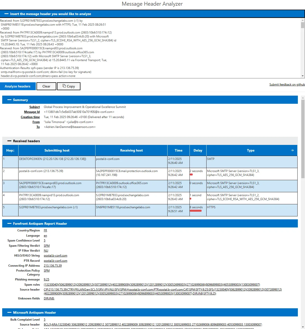 MHA: Message header analyzer add-in for Outlook | AlternativeTo