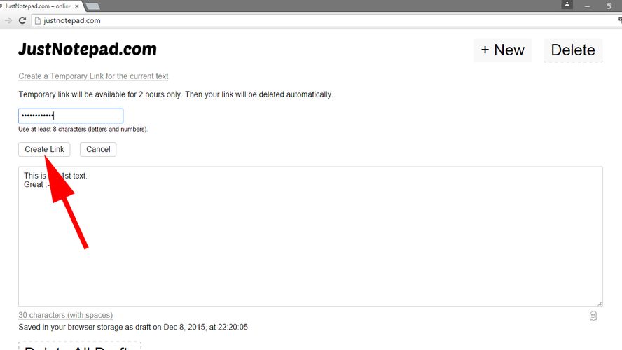 JustNotepad.com: A free online notepad allows you to create any text ...