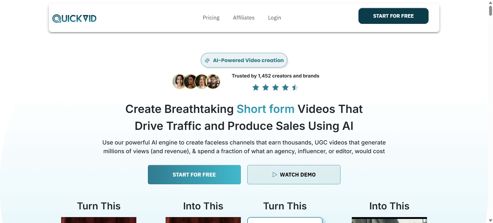 QuickVid AI Alternatives: Top 5 AI Video Generators | AlternativeTo