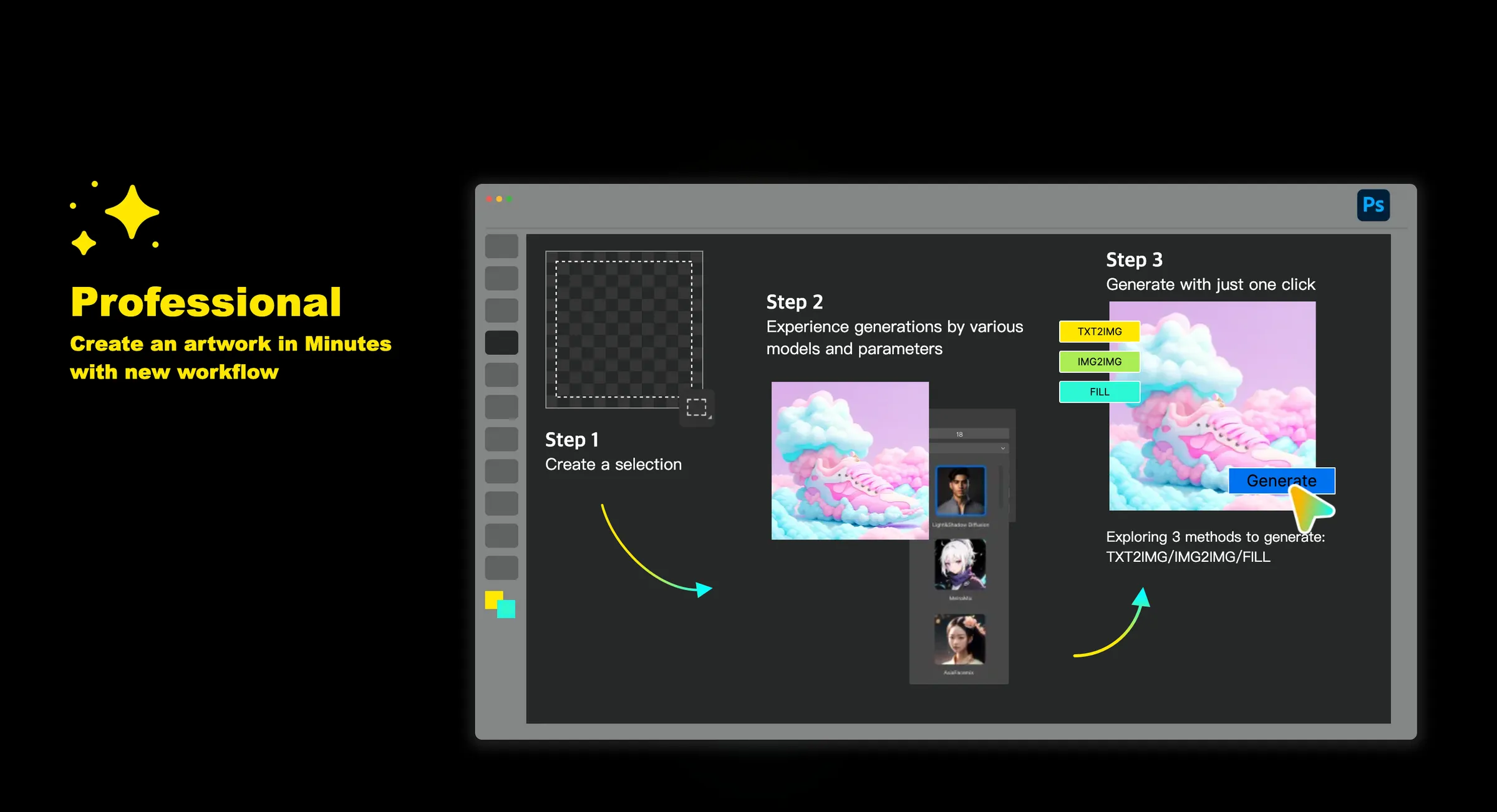 ImageCreator For PS: ImageCreator is a powerful AI plugin designed specifically for Adobe ...