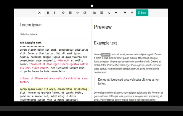 Laverna: JavaScript note taking application with Markdown editor and ...