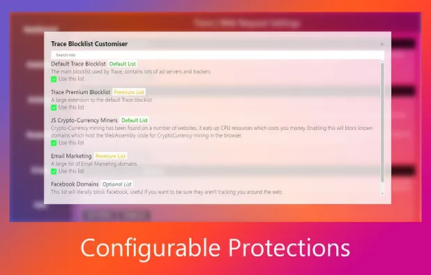 Trace - Online Tracking Protection: Trace is an open source web ...