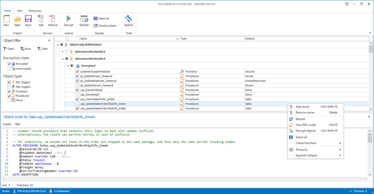 ApexSQL Decrypt Alternatives and Similar Software | AlternativeTo