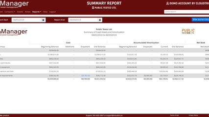 faManager: Fixed asset tracking in the cloud, designed to track assets on your books and ...