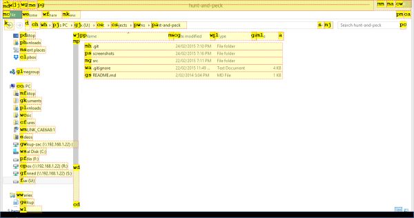 hunt-n-peck: Simple vimium/vimperator style navigation for Windows applications based on the ...