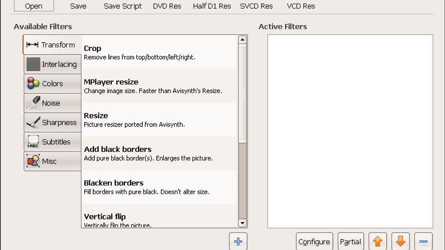 Avidemux: Free and simple video editor that supports a variety of file ...