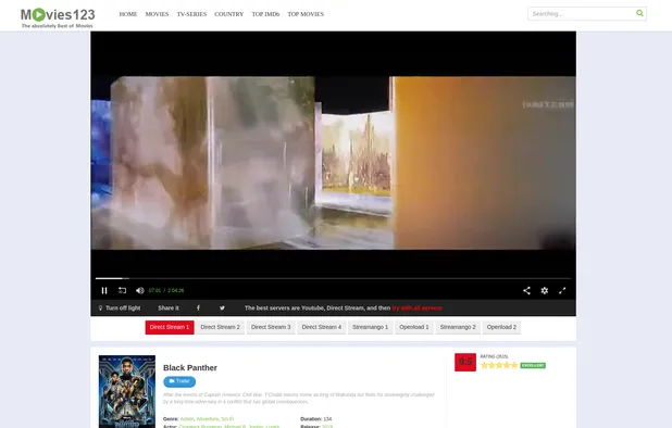 Movies123: Cx is the best movies streaming website today | AlternativeTo