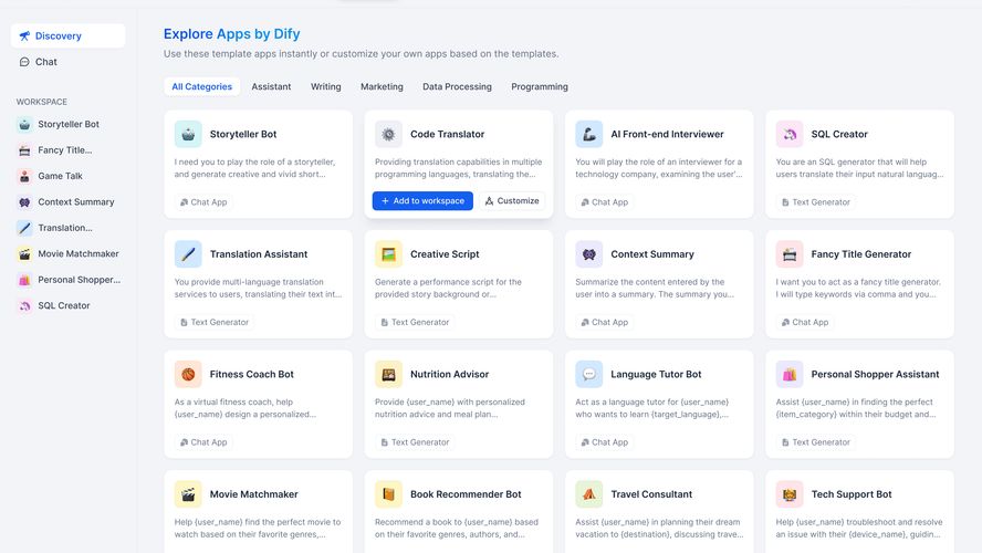 Dify - LLMOps Platform: One API for plugins and datasets, one interface for prompt engineering ...