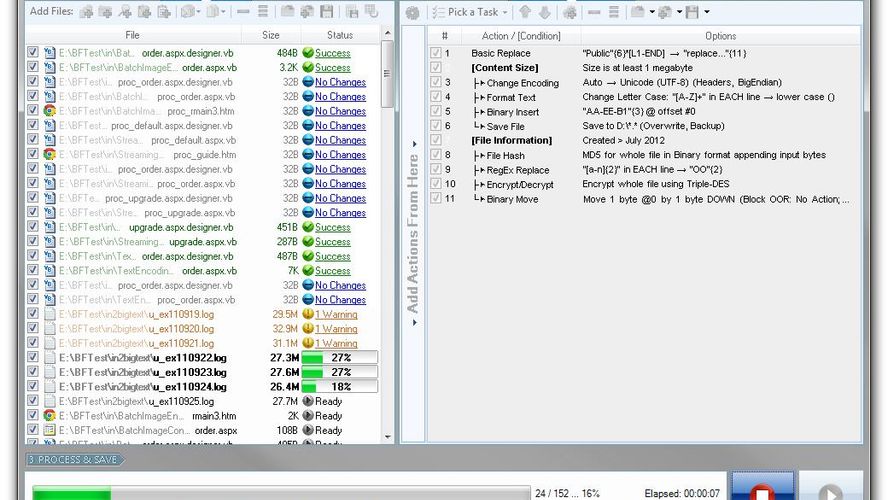 Batch Text File Editor: Batch-Notepad that can replace, insert, delete, copy, and move text in ...