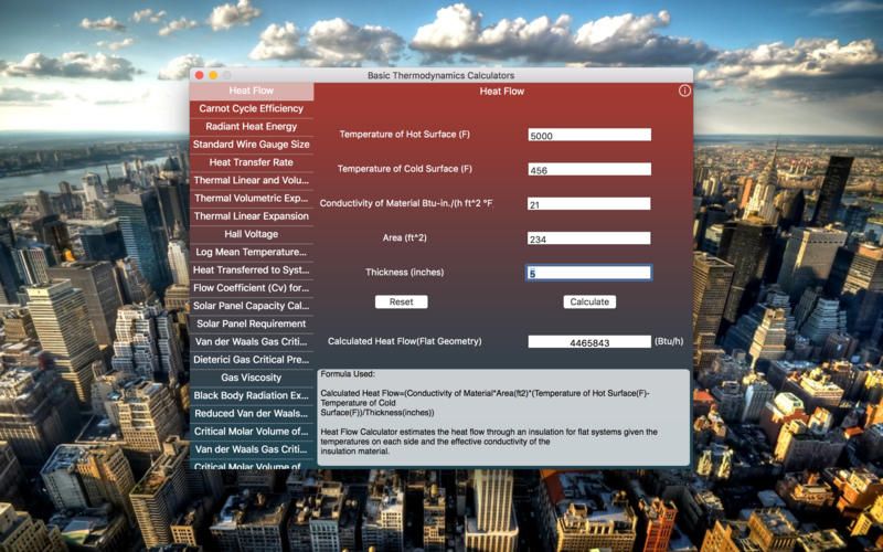 Basic Thermodynamics Calculators: Comprises a selection of 35 different calculators that will ...
