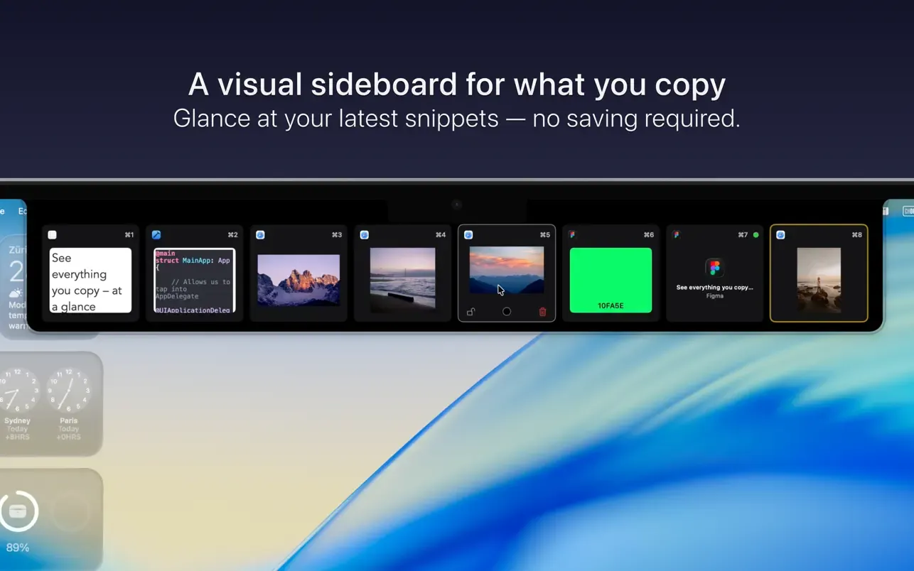 Snippet – Visual clipboard: Snippet shows your most recent clipboard ...