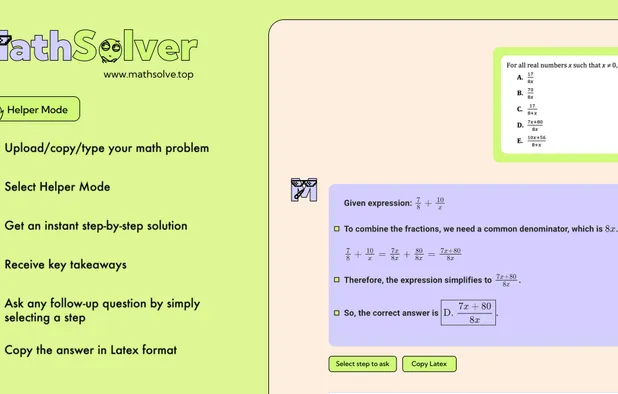 MathGPT Alternatives: Top 7 Math Solvers & Similar Websites | AlternativeTo