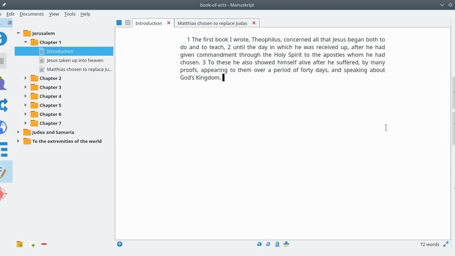Manuskript: Open-source tool for writers. With outliner, character management, plot | AlternativeTo