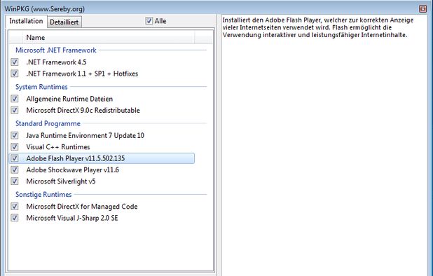All in One Runtimes: This program brings together all important and ...