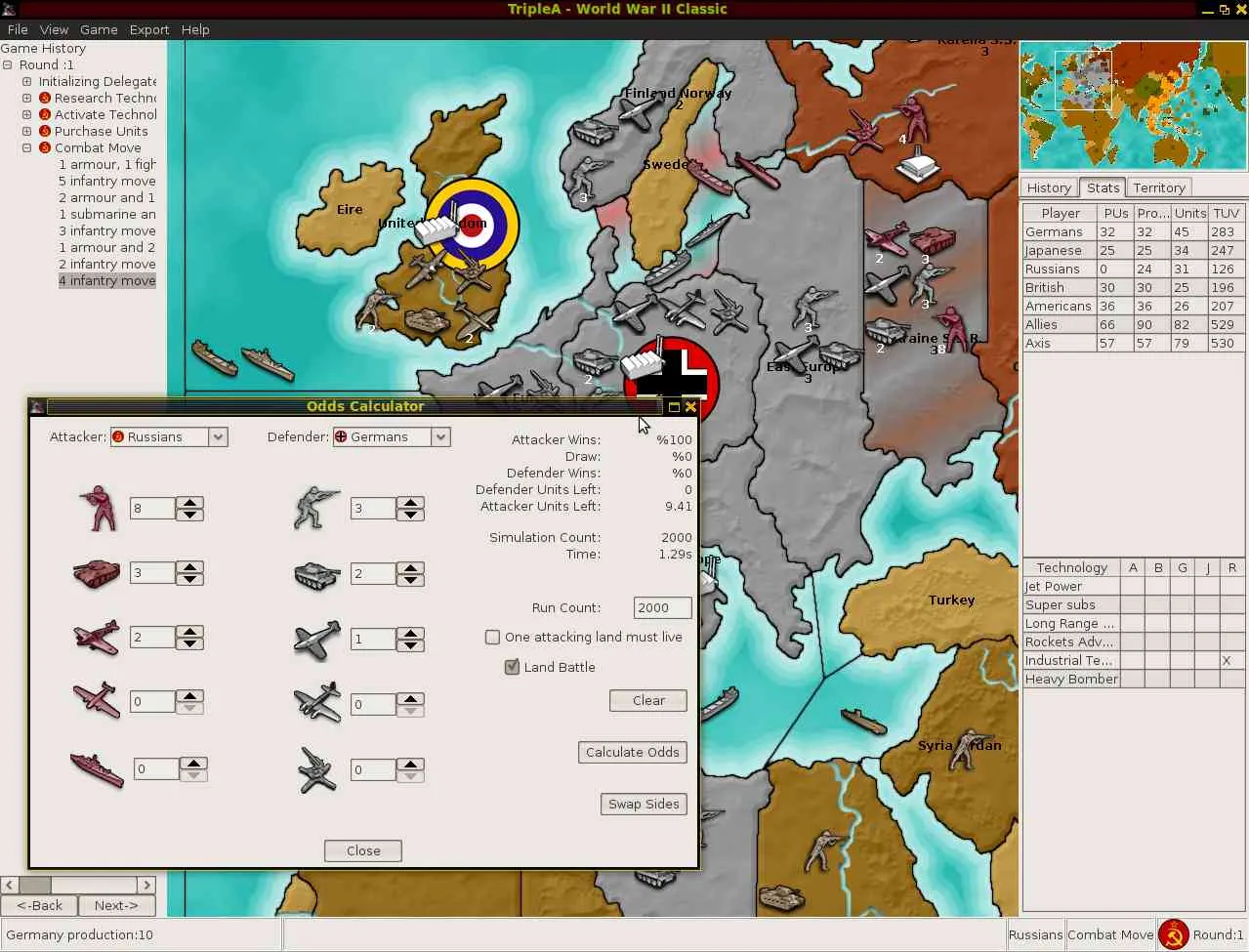 TripleA: Free (under GPL) turn based strategy | AlternativeTo