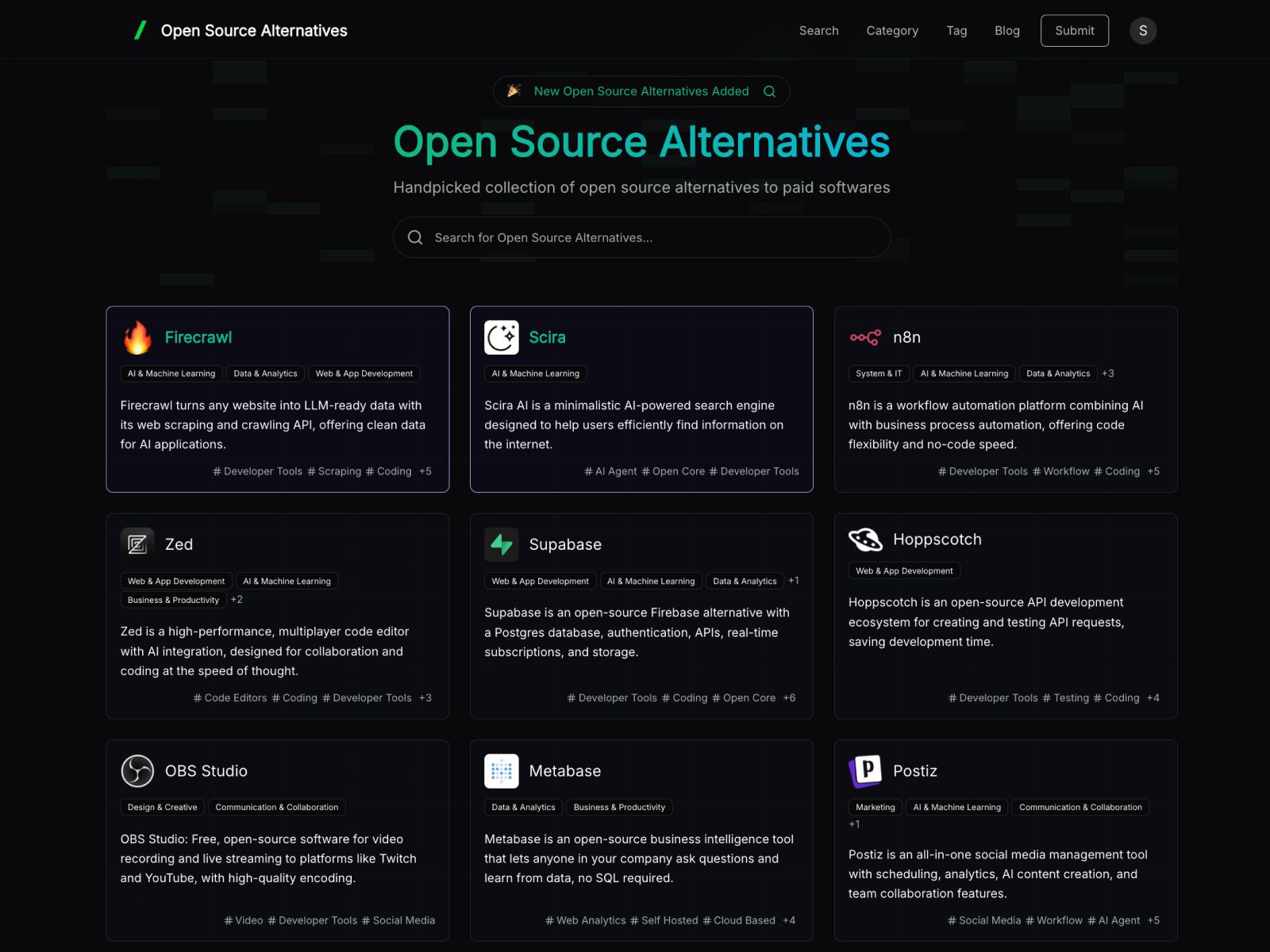 Open Source Alternatives Alternatives and Similar Sites & Apps ...