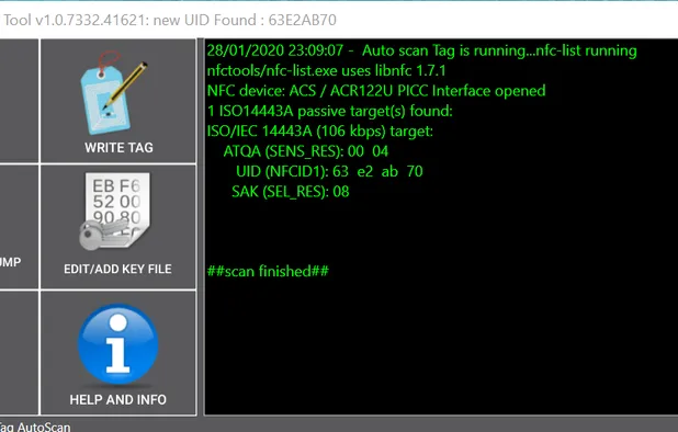 Mifare Windows Tool - MWT: This is a Windows NFC-App for reading ...