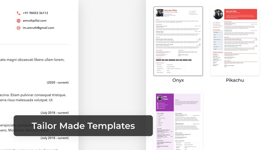 Reactive Resume: Minimalistic and straightforward resume builder that ...