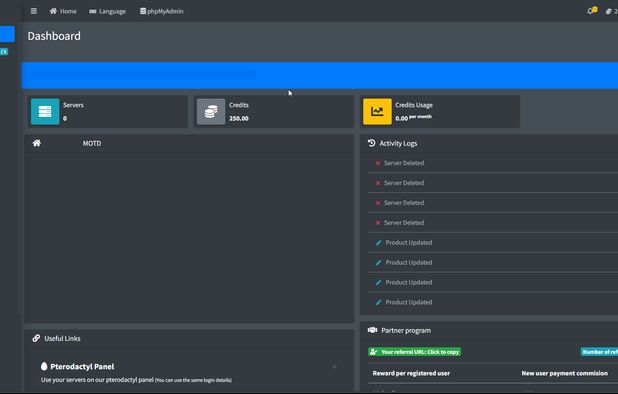 CtrlPanel.gg: Ctrlpanel's Dashboard is a free and open-source management panel for | AlternativeTo