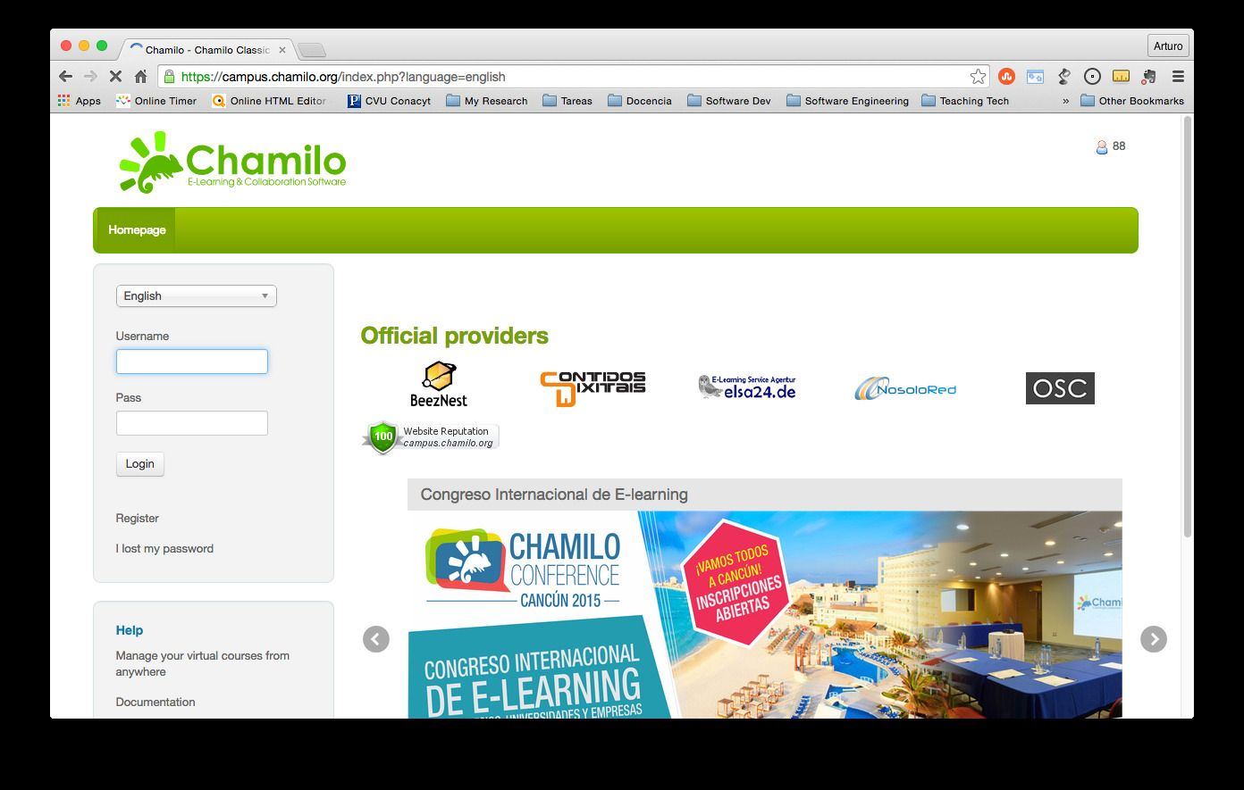 Chamilo: Open-source (under GNU/GPL licensing) e-learning and content management system ...