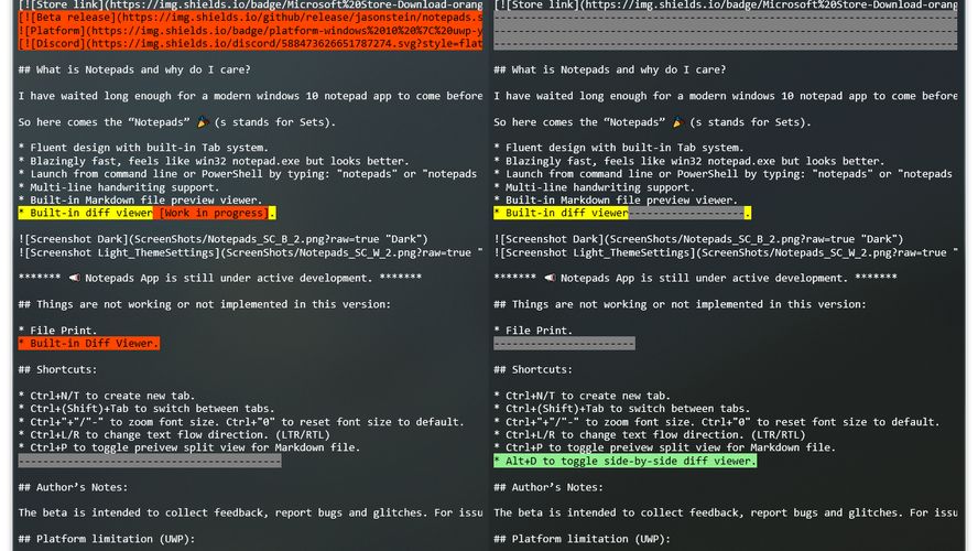 Notepads: Modern, simple yet powerful text editor for Windows 10 ...