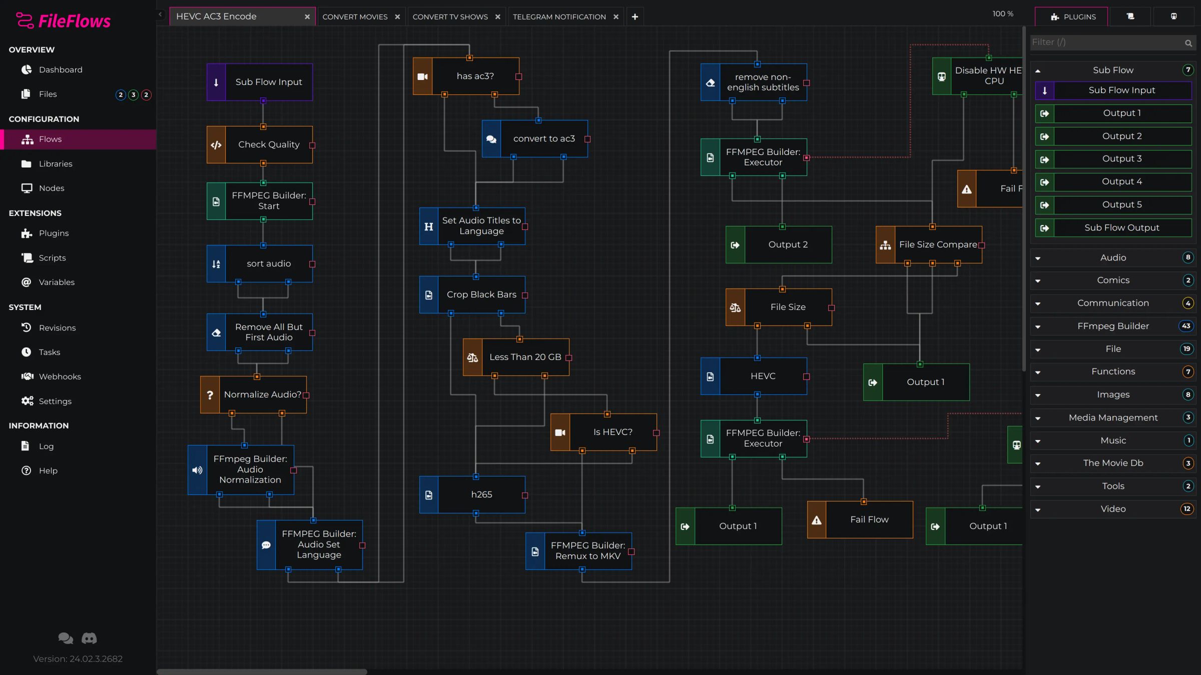 FileFlows: Allows you to monitor files or directories, and then process ...
