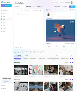 Creatus: AI-powered cameraless text-to-video app that turns text into eye-catching short ...