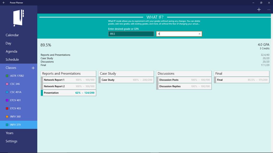 Power Planner: Record homework and class schedule | AlternativeTo