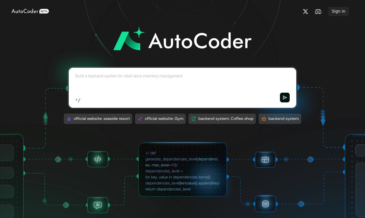 Autocoder: The first to integrate front-end and | AlternativeTo