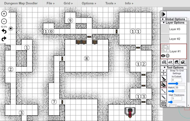 Dungeon Map Doodler: Free to use drawing tool accessible from any web ...
