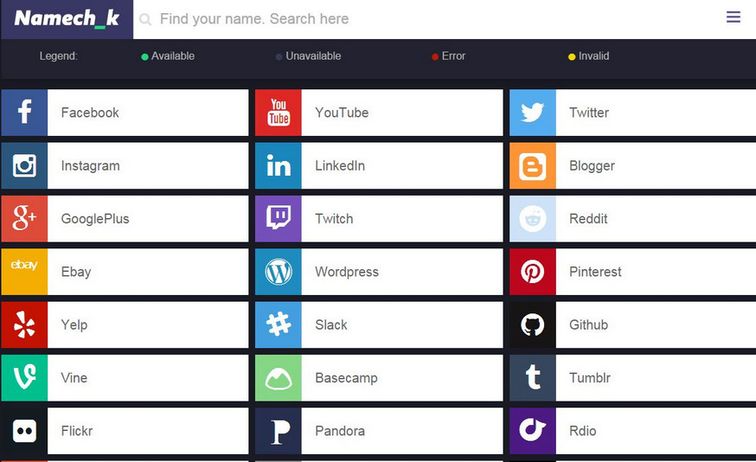 Instant Username Search Alternatives and Similar Sites & Apps ...
