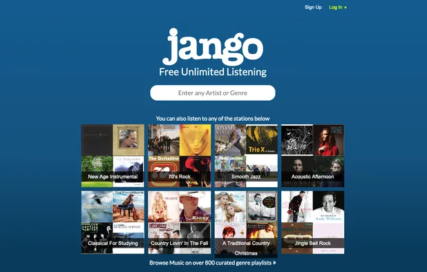 Jango: Free internet radio, just like Pandora only fewer ads and more ...