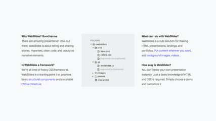 WebSlides: Easily create great-looking HTML presentations | AlternativeTo
