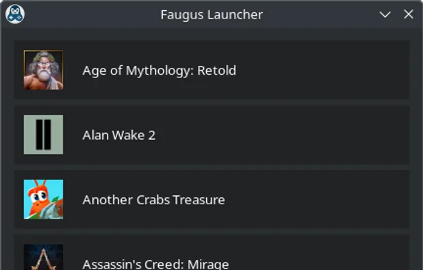 Faugus Launcher: A simple and lightweight app for running Windows games ...