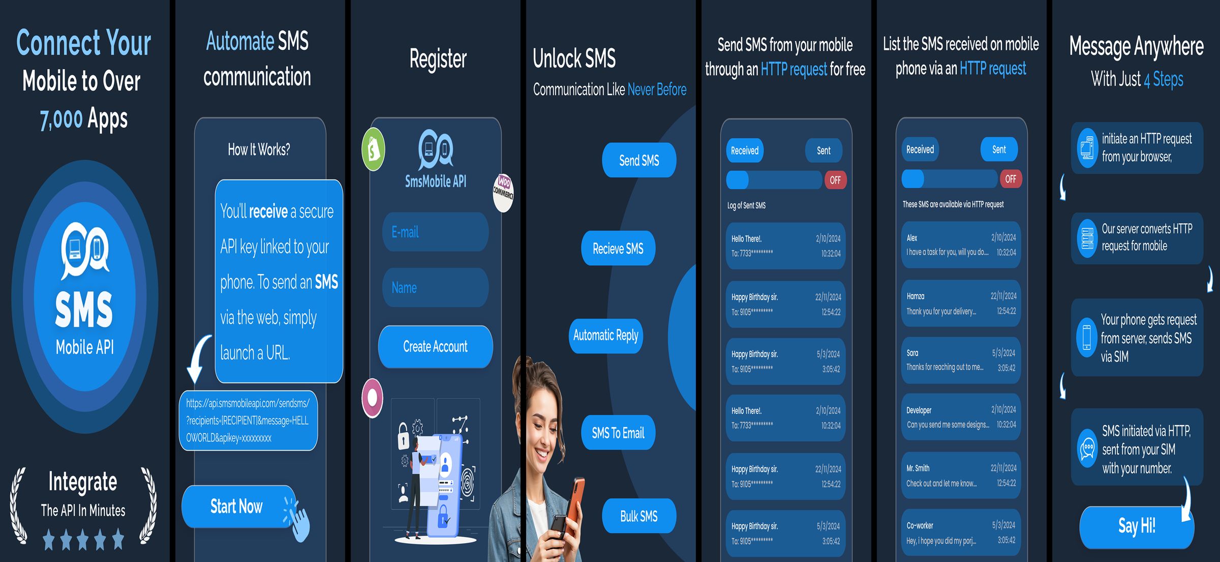 SMSMobileAPI: Send SMS and WhatsApp messages via SSH using your own mobile device — secure ...