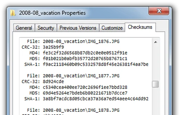 HashCheck Shell Extension: File-integrity verification with CRC-32, MD5 ...