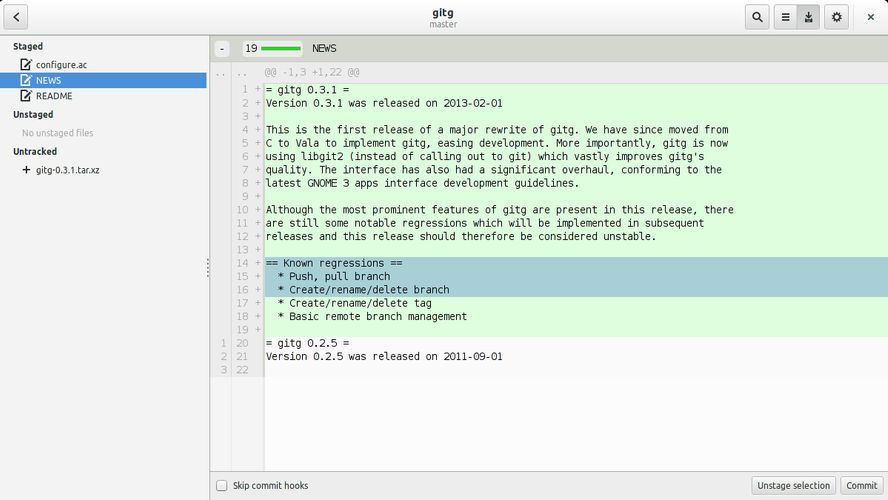 gitg: The GNOME GUI client to view git repositories | AlternativeTo