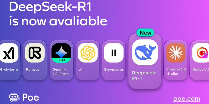 DeepSeek-R1 is now available on Poe | AlternativeTo