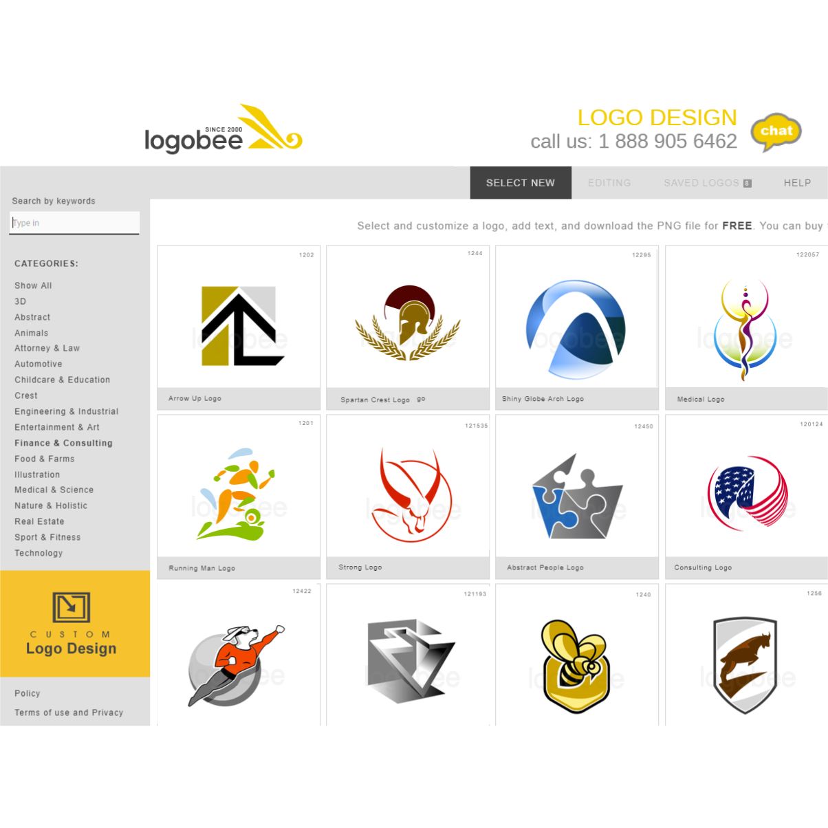 LogoBee - Logo Templates: Software to create free professional logo ...