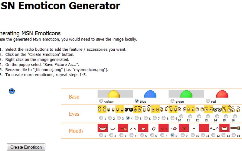 Smileys Emoticons For Msn