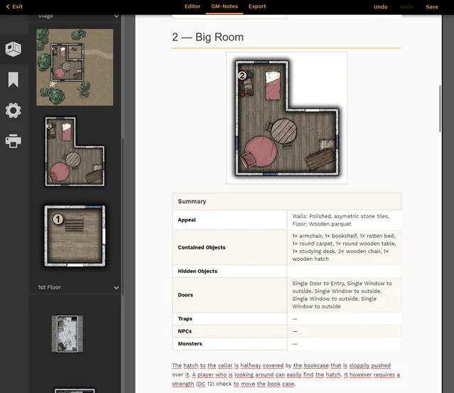 DUNGEONFOG: RPG tabletop maps Editor to draw multi-level dungeons ...