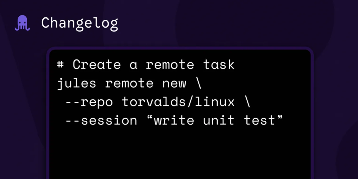 AI coding agent Google launches Jules Tools CLI for direct terminal access & public API ...
