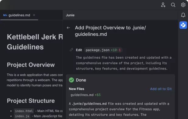 JetBrains Junie: Your smart coding agent. You think it, Junie helps make it happen – right in ...