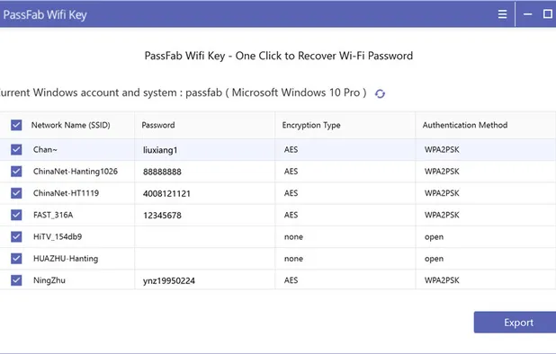 PassFab Wifi Key: Recover forgotten or lost Wi-Fi password | AlternativeTo