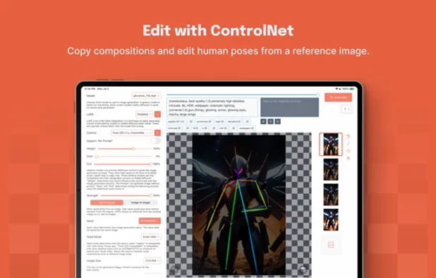 Draw Things: AI Generation: Craft a prompt to generate the image of ...